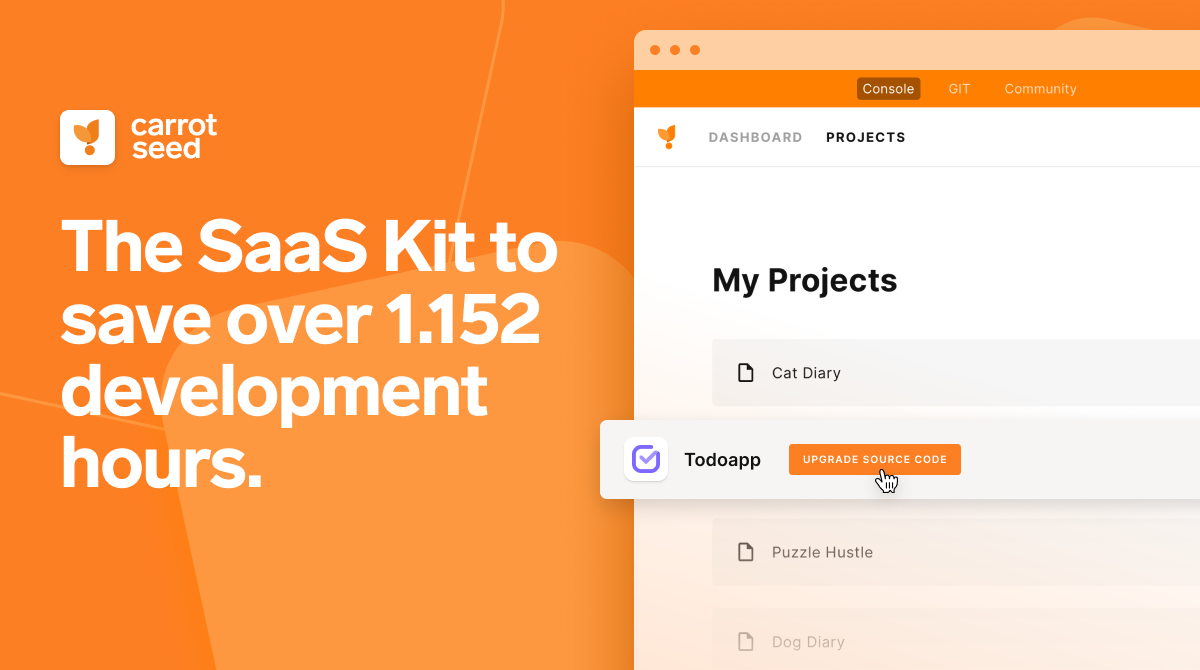 Carrot Seed SaaS Kit